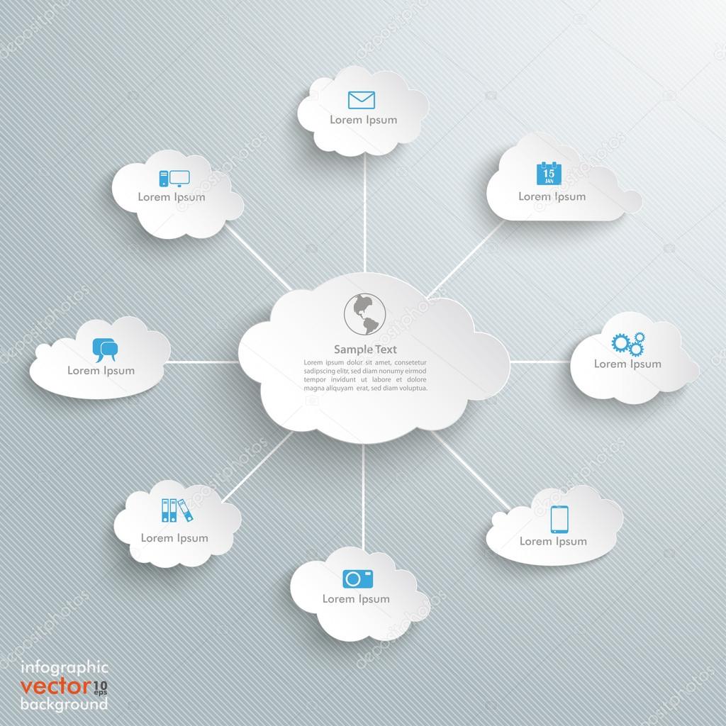 Infographic Connected Clouds Stripes Stock Vector by ©limbi007 72581183
