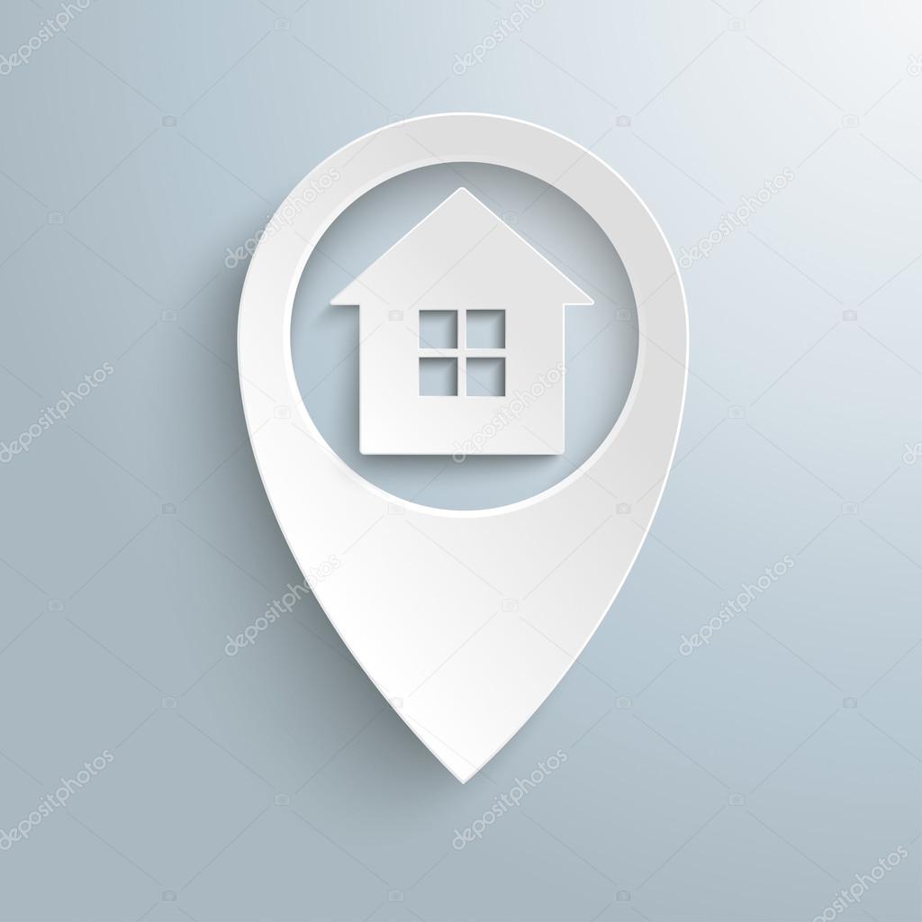 White Location Marker Stock Vector Image by ©limbi007 #72585619