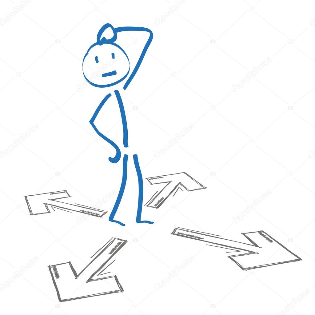 Stickmen making Decision Stock Vector Image by ©limbi007 #72585675