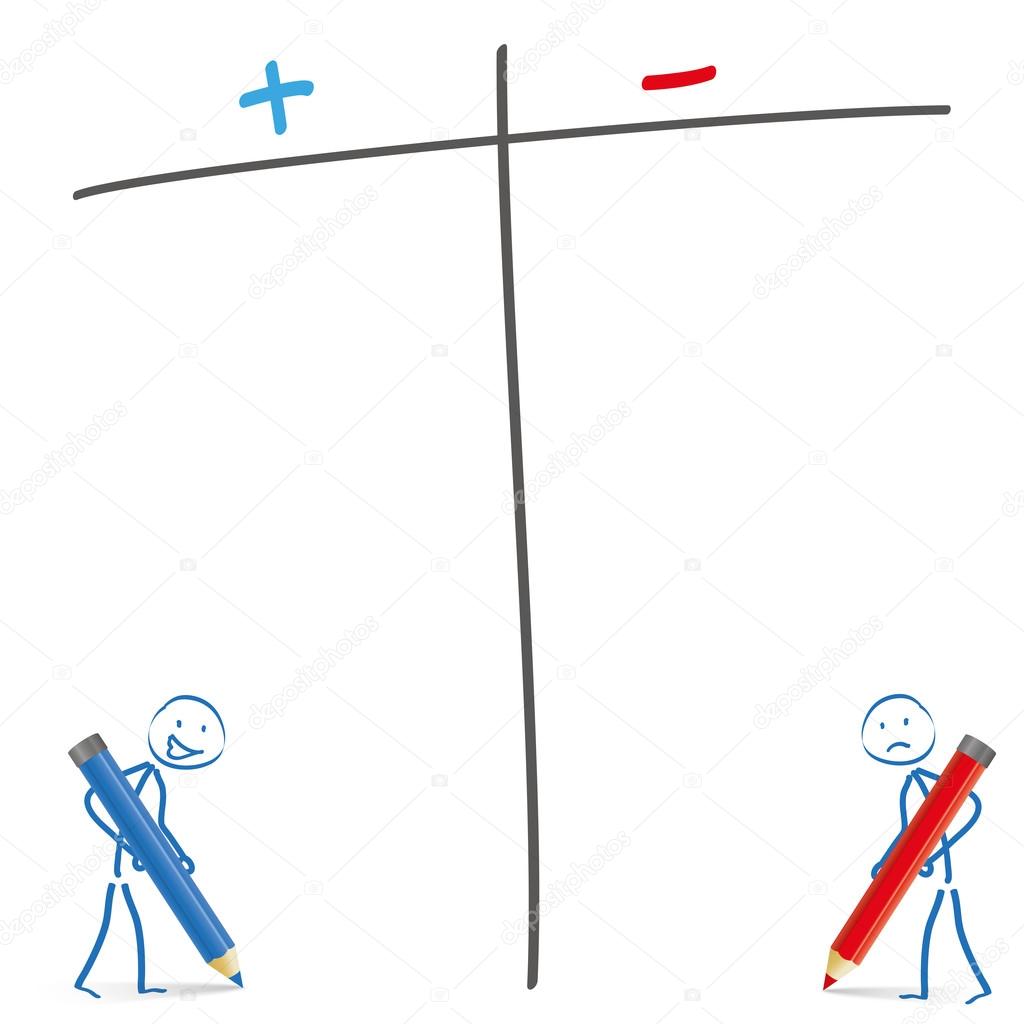 Stickmen Pro Contra Stock Vector Image by ©limbi007 #72585679