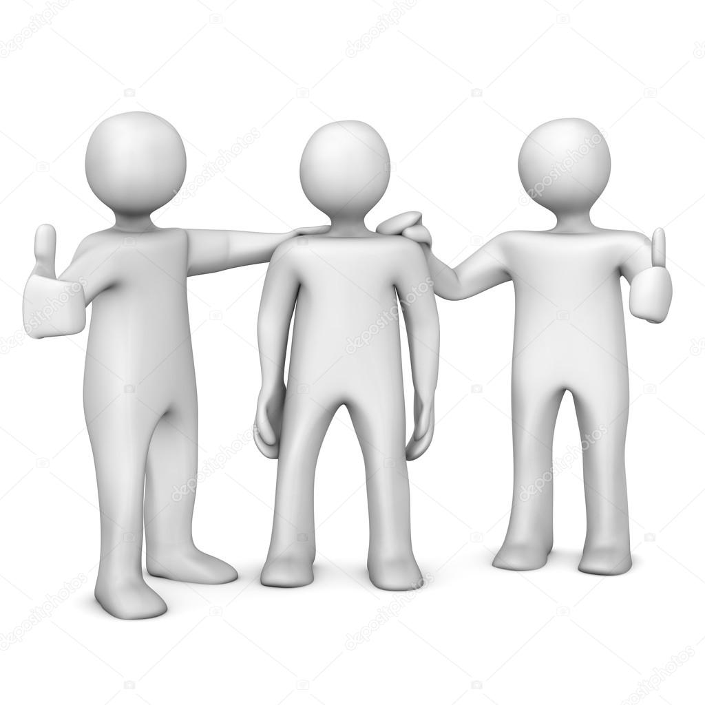 White cartoon characters Stock Photo by ©limbi007 72595405