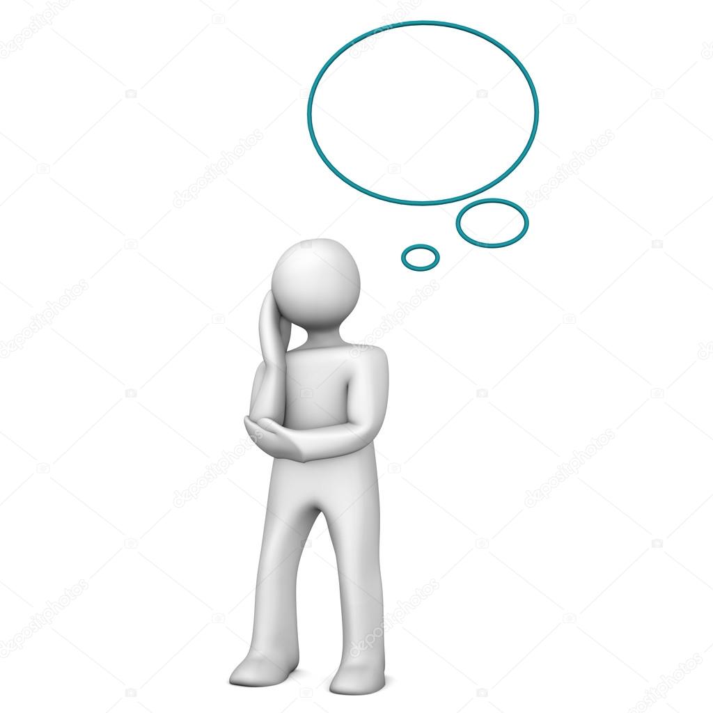 White cartoon character — Stock Photo © limbi007 #72595667