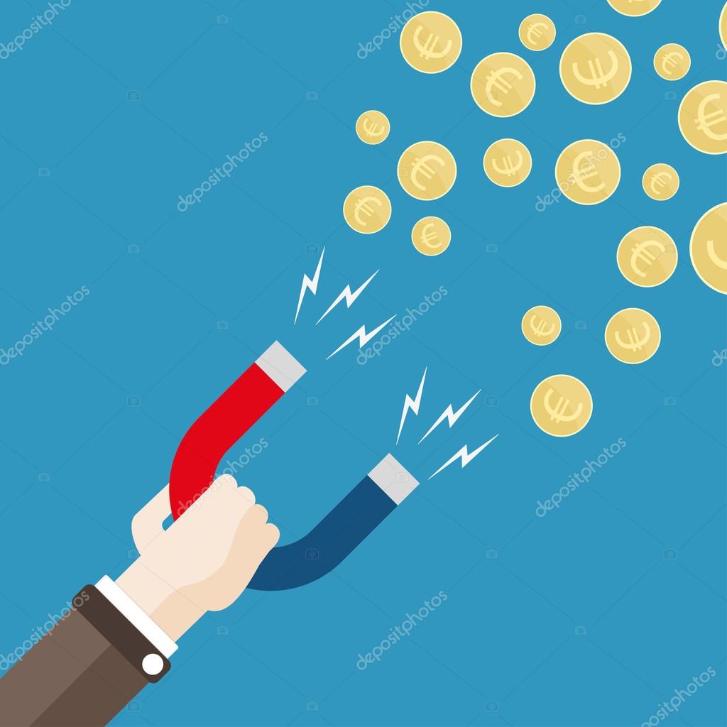 Mano humana con imán Vector de stock #72590313 de ©limbi007