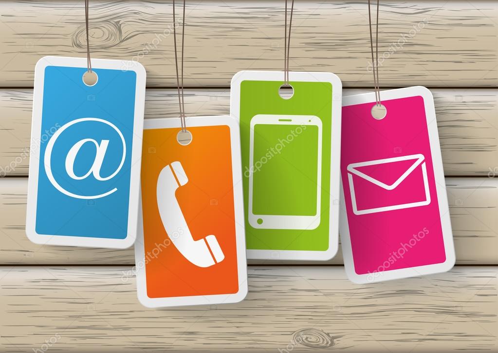 4 Colored Price Stickers Contact US Stock Vector by ©limbi007 82144288