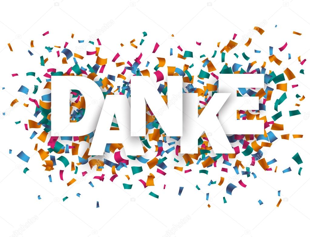 Tekst niemiecki "Danke — Grafika wektorowa © limbi007 #82229764