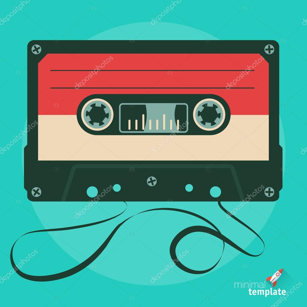 Retro cassette tape Stock Vector by ©mustahtar 121685726 Retro cassette tape Stock Vector by ©mustahtar 121685726