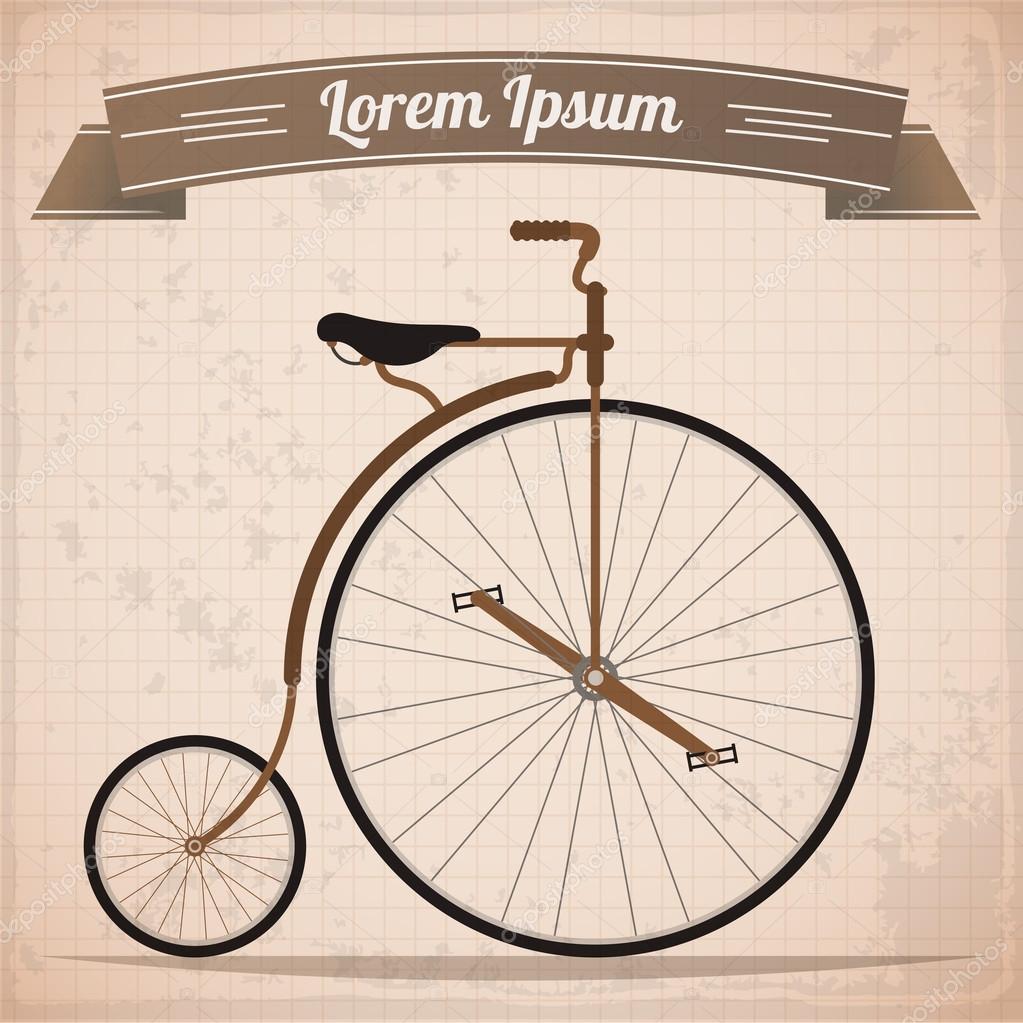 Vintage bicycle template. Stock Vector Image by ©mustahtar #83562136