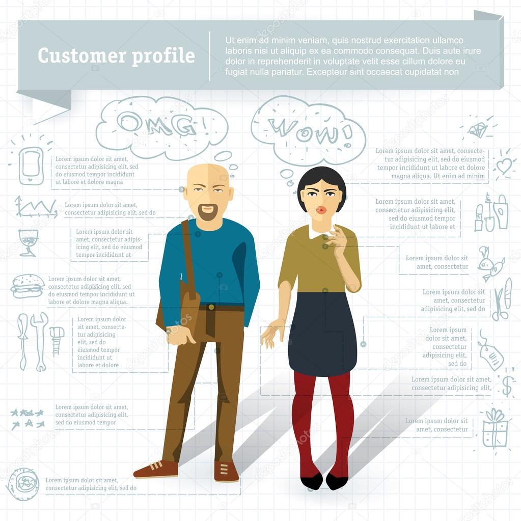 Human infographics. Retro template. Stock Vector Image by ©mustahtar ...