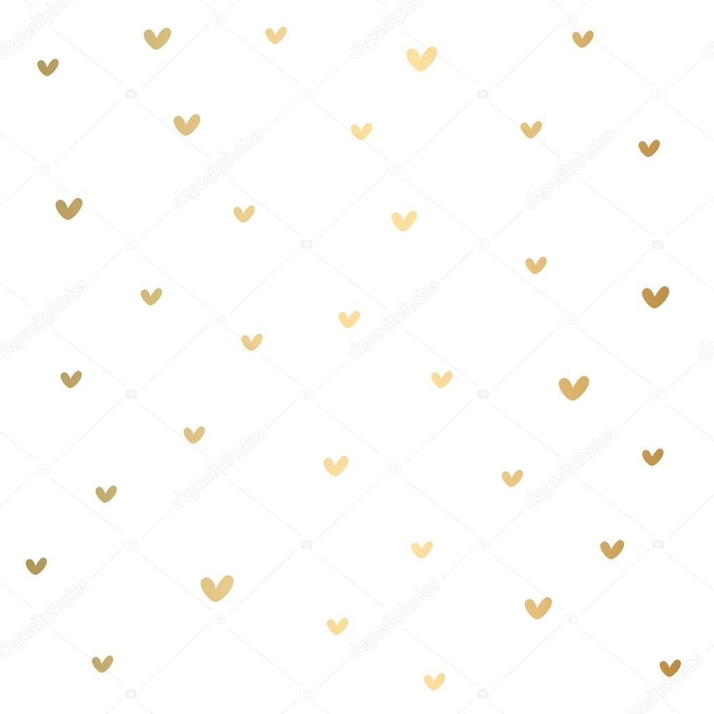 Seamless gold heart pattern. Texture for paper wrapping. Web background ...