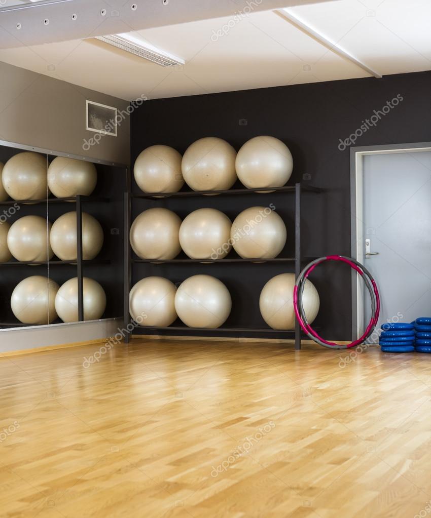 Hoops And Exercise Balls In Health Club — Stock Photo © SimpleFoto ...