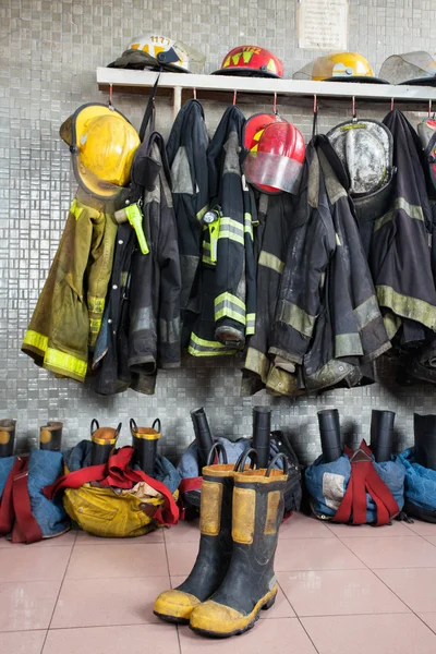 Firefighter Uniforms At Fire Station - Stock Image - Everypixel