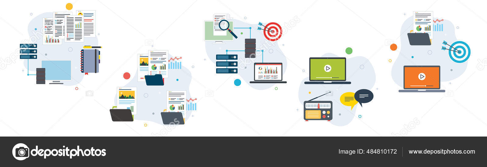 Connection Backup Report Sharing Communication Computer Icons Concepts File Connection Stock ...