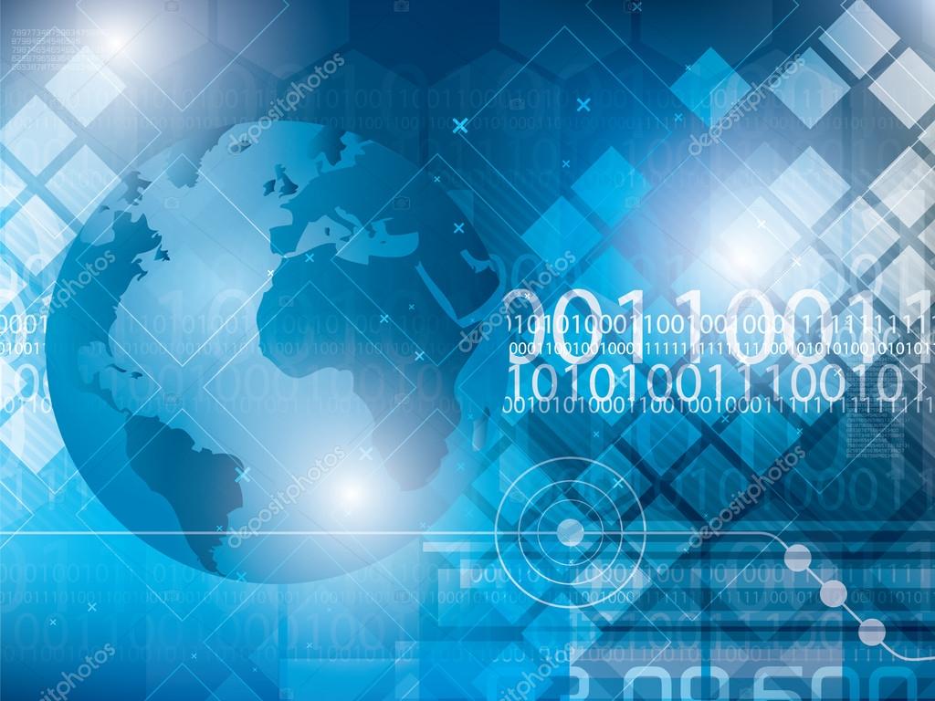 Abstract background technology world map Stock Vector Image by ...