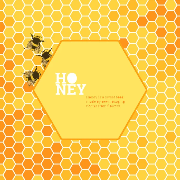 Background for honey flyers Vector Art Stock Images | Depositphotos