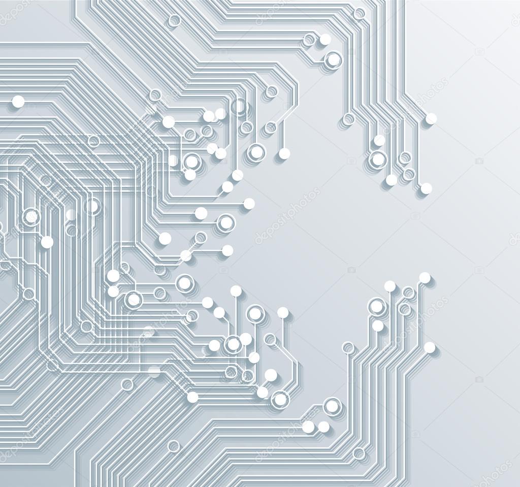 3d circuit board background texture - vector Stock Vector Image by ...