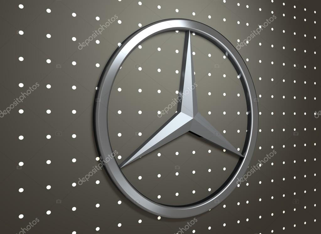 Mercedes Logo Black Background
