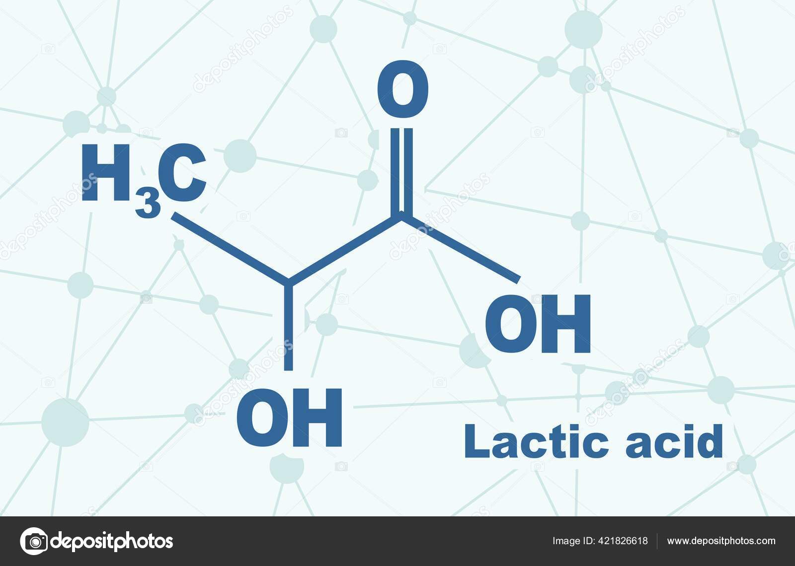 Fórmula del ácido láctico Vector de stock por ©JEGAS_RA 421826618