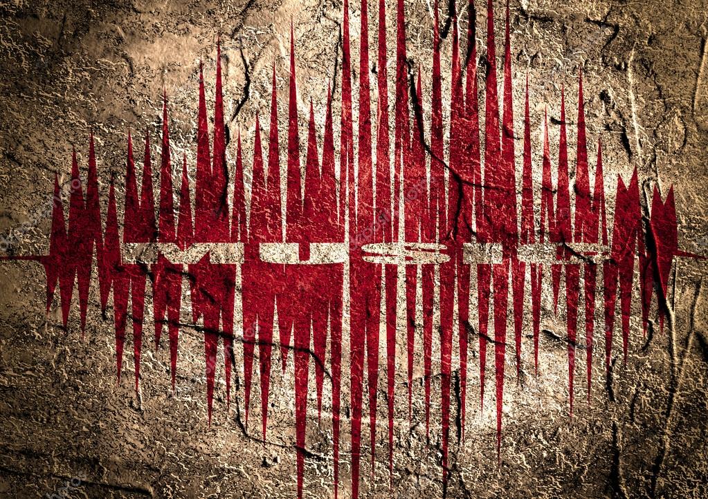 Red Sound Waves Wallpaper