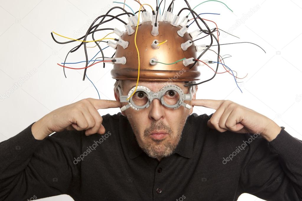 Crazy inventor helmet — Stock Photo © andreyuu #100623252