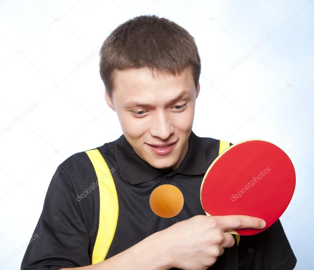 Man playing ping pong Stock Photo by ©andreyuu 52775567