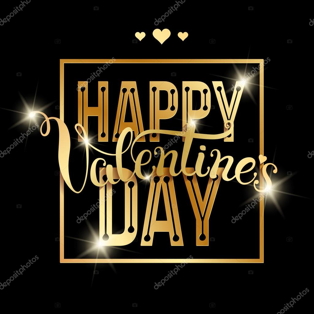 Letras originales de la mano "Feliz d a de San Valent n". 2024