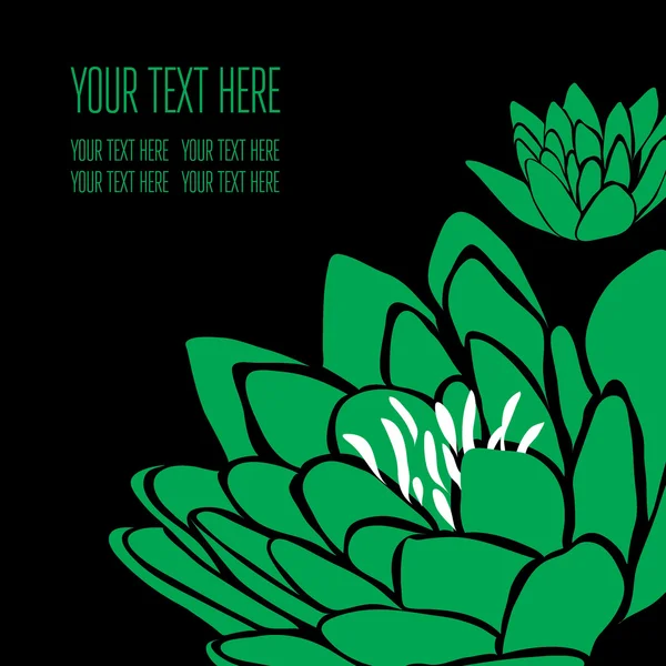 Vector stylish black floral background Stock Vector by ©kynata 100772312