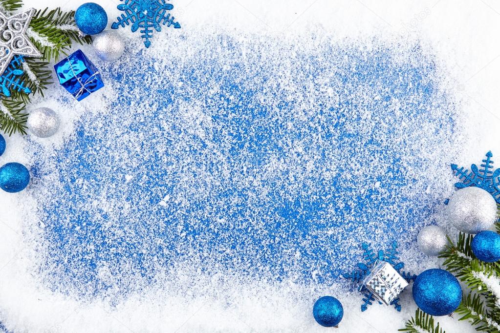 Blue winter border background — Stock Photo © zoomteam #58480567