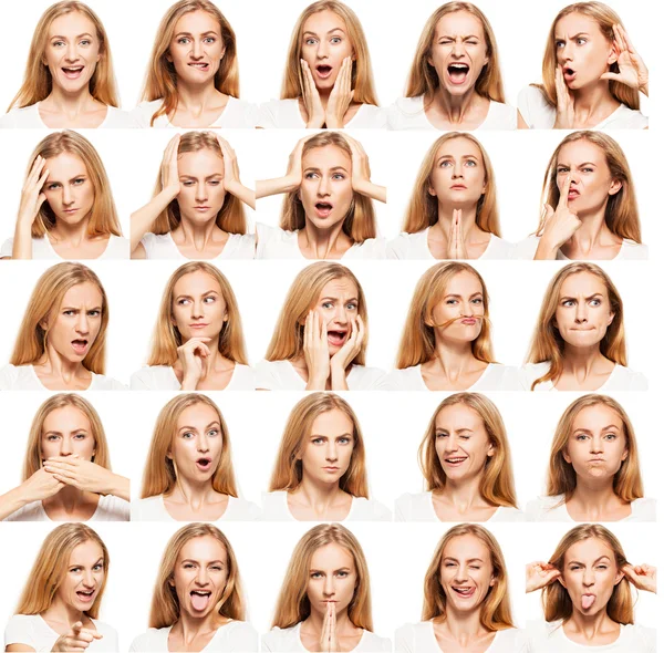 Woman at white background - Stock Image - Everypixel