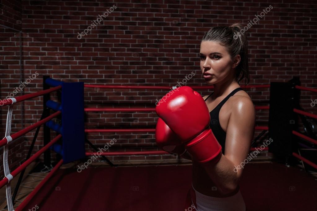 Athlete in boxing ring ⬇ Stock Photo, Image by © Deklofenak #120965634