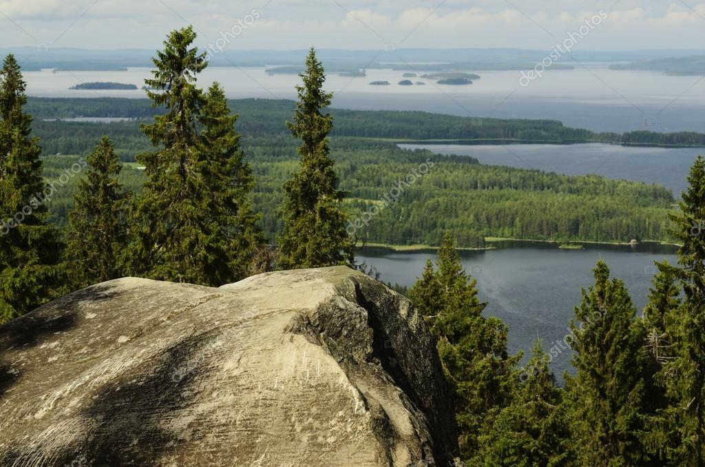 Top view, Koli National Park, Finland — Stock Photo © ollikainen #79192676
