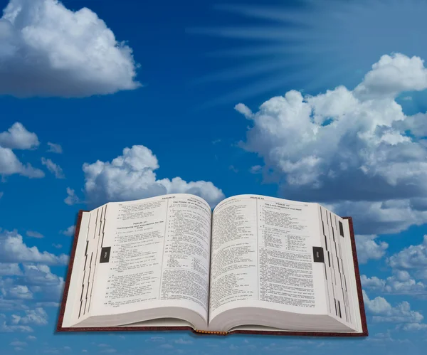 Open Bible with Grunge Sky Stock Photo by ©robynmac 23000594