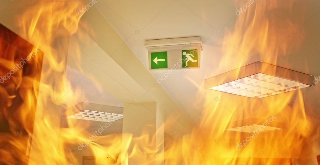 Fire in the hall Stock Photo by ©ambrozinio 87644326