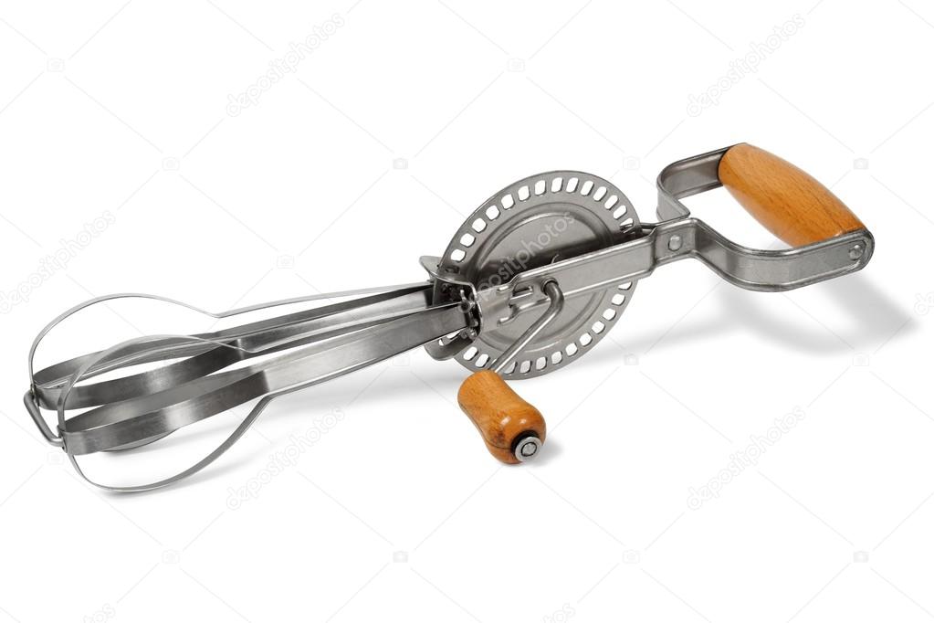 Hand mixer on white Stock Photo by ©phodopus 117647240