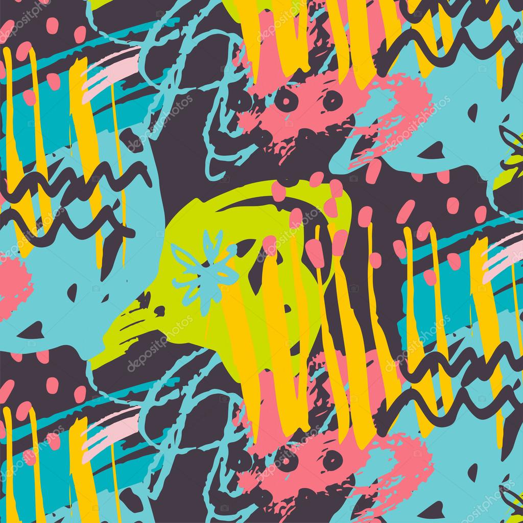 Creative hand drawn background, pattern. Party, birthday, wedding ...