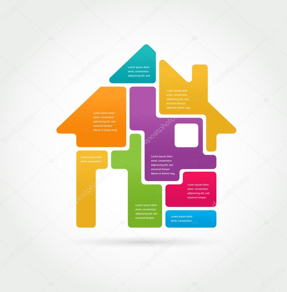 Home - infographics and icon set Stock Vector Image by ©marish #72646267