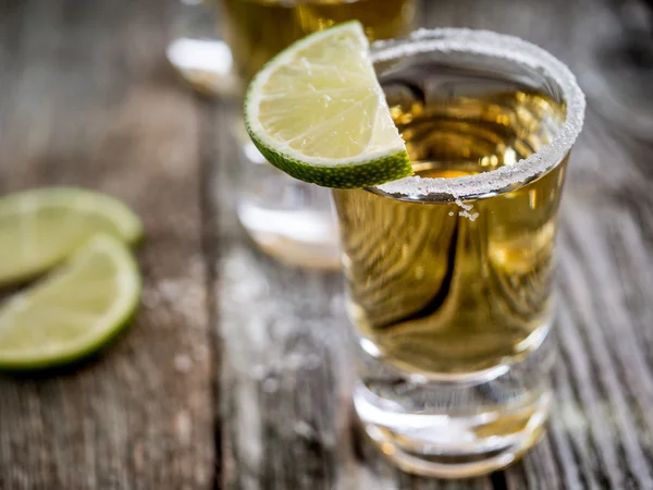Two Tequila Shots Salt Rims Lime Wedges Stock Photo by ©YAYImages 258836652