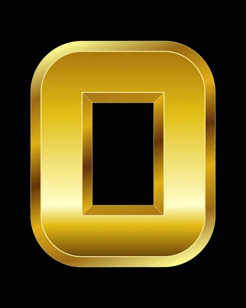 Rectangular beveled golden font, percentage sign Stock Vector Image by ...