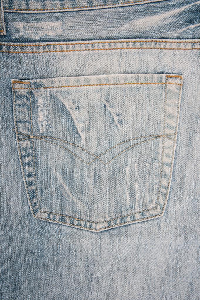 Empty back pocket of jeans — Stock Photo © DGolbay #117361412