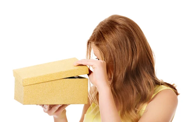 Woman opening box Stock Photos, Royalty Free Woman opening box Images ...