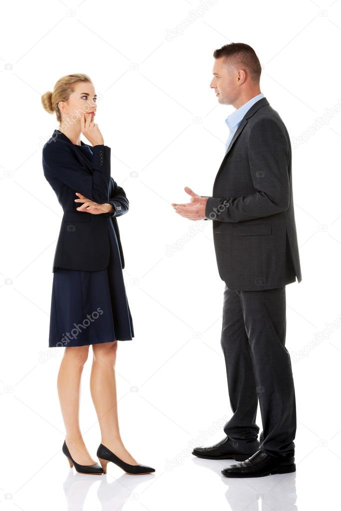 Professional conversation — Stock Photo © piotr_marcinski #58629229