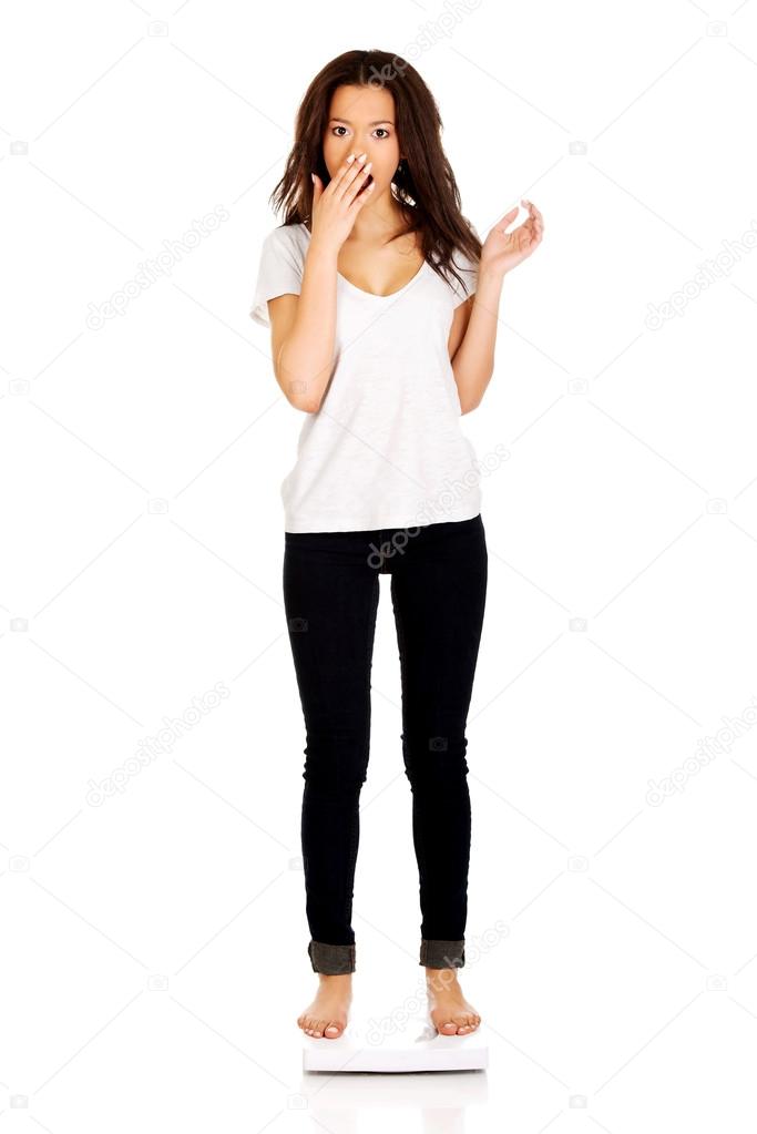 Girl Standing Surprised