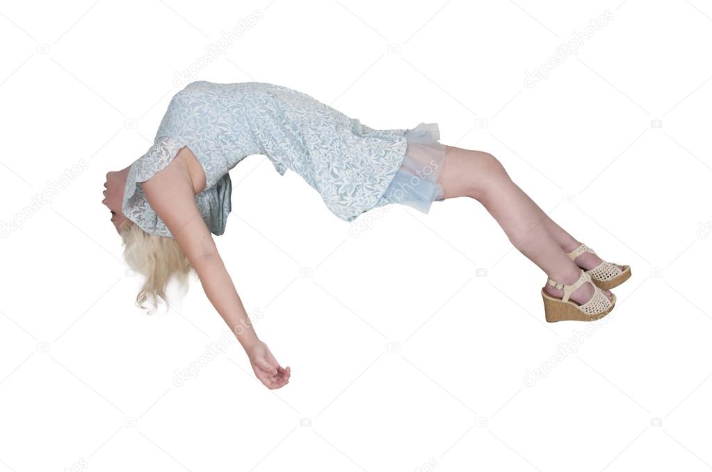 Young beautiful woman floating — Stock Photo © robeo123 #92102978