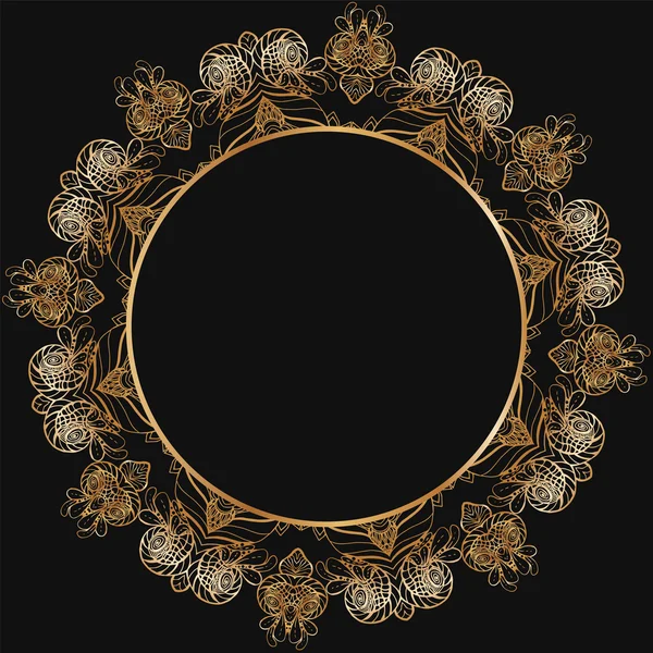 Round lace border frame silhouette Stock Vector Image by ©Mary1507 ...