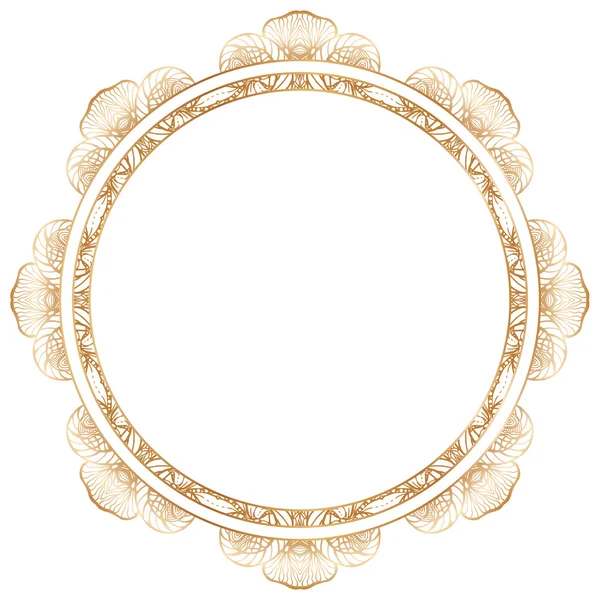 Round lace border frame silhouette Stock Vector by ©Mary1507 110660988