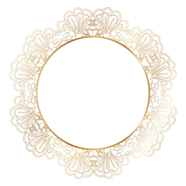 Round lace border frame silhouette Stock Vector by ©Mary1507 110660988