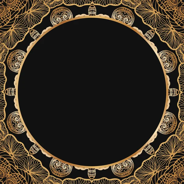 Round lace border frame silhouette Stock Vector by ©Mary1507 110657638