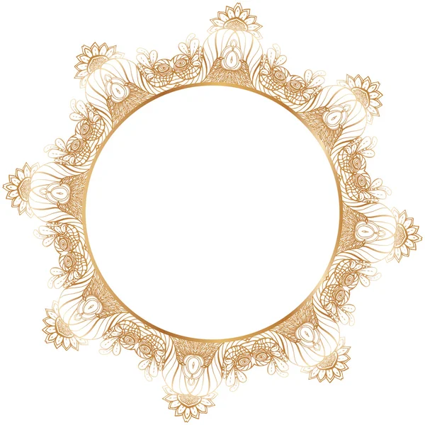 Round lace border frame silhouette Stock Vector Image by ©Mary1507 ...