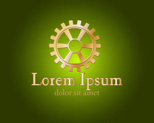 Golden gears logo Stock Vector by ©Mary1507 86916216