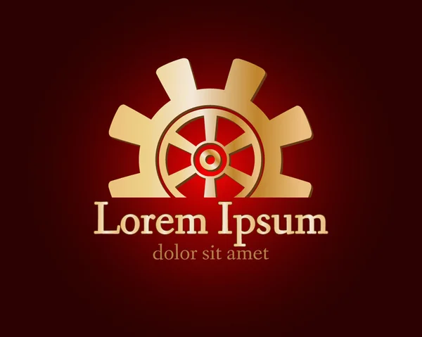 Golden gear logo Stock Vector by ©Mary1507 86915352