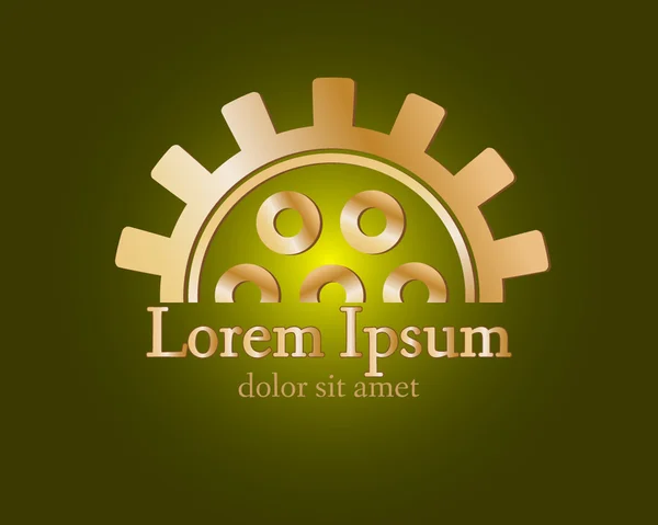 Golden gear logo Stock Vector by ©Mary1507 86915352